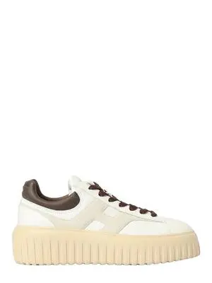 Hogan Lace-Up Sneakers Brown