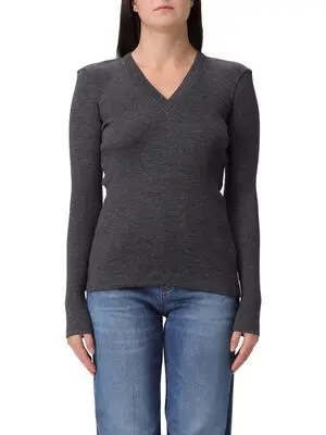 Brunello Cucinelli Ribbed V-neck Sweater - Graphite