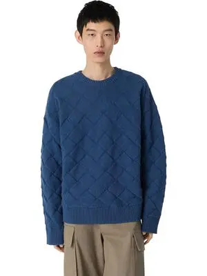 BOTTEGA  VENETA Intrecciato Wool Sweater - Cruise