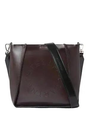 Stella McCartney Logo-cut Leather Shoulder Bag - Brown