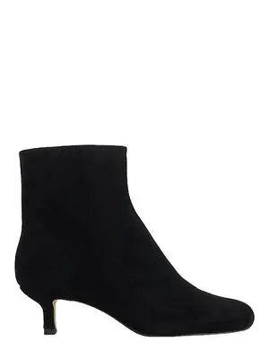 DUNE Orina Suede Heeled Ankle Boots - Black Suede