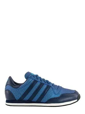 Adidas Galaxy Og Faux-leather Trainers - Night Indigo