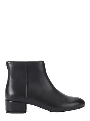 Carvela Gaia Heeled Leather Ankle Boots - Black