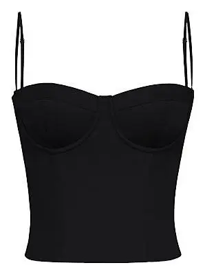 House Of Cb Samaria Woven Corset - Black
