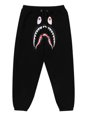 A BATHING APE Shark Relaxed Fit Sweatpants Black
