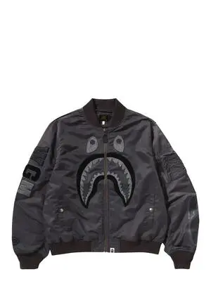 A BATHING APE Tonal Shark Ma-1 Jacket - Grey