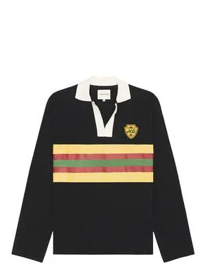 NICHOLAS DALEY Striped Rugby - Black