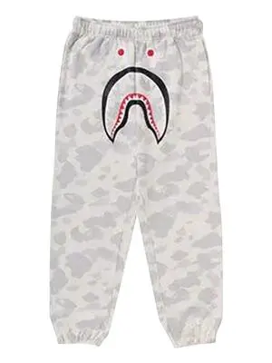 A BATHING APE City Camo Shark Relaxed Fit Sweatpants - White