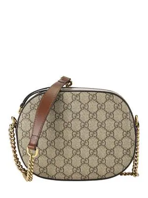 Gucci Gg Supreme Canvas Crossbody Bag - Brown