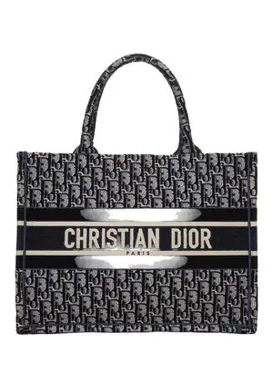 DIOR Christian Dior Oblique Embroidered Book Tote