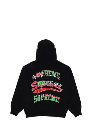Supreme Multi Logos Hooded Sweatshirt - Black