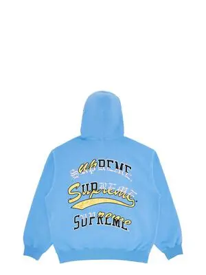Supreme Multi Logos Hooded Sweatshirt - Blue