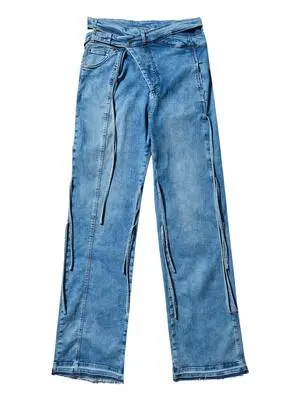 Ottolinger Strappy Signature Wrap Jeans - Blue