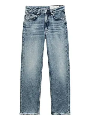 Rag & Bone Harlow Mid-rise Ankle Straight Jeans - Amity
