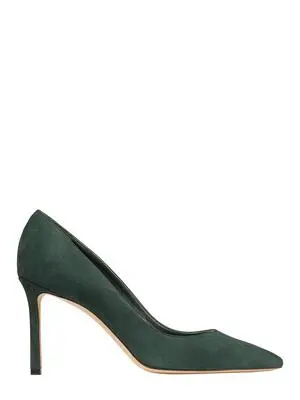 JIMMY CHOO Romy 85 Suede Pumps - British Green