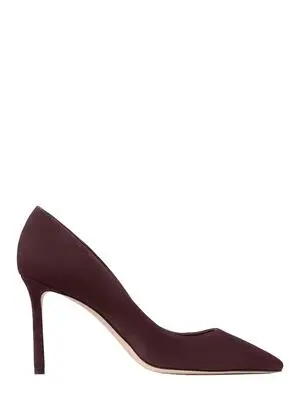 JIMMY CHOO Romy 85 Suede Pumps - Deep Merlot