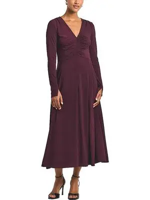 Derek Lam 10 Crosby Isabella Ruched Dress - Black Cherry