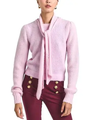 Derek Lam 10 Crosby Leilani Plush Knit Sweater - Slipper Pink