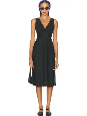 COU COU For The Iris Slip Dress - Black