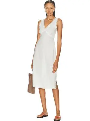 COU COU Iris Slip Dress - White