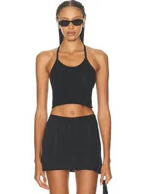 COU COU The Halter Top - Black