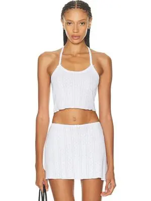 COU COU The Halter Top - White