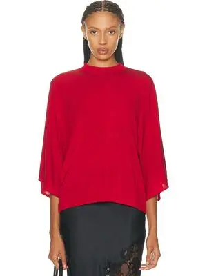 HOUSE OF DAGMAR Jersey Kimono Top - Red