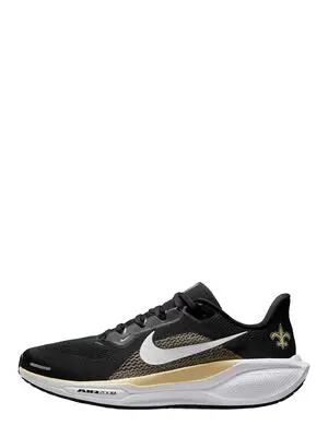 Nike New Orleans Saints Pegasus 41 Nfl Road Running Shoes - Black