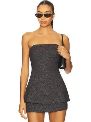House Of Harlow 1960 X Samia Top - Speckled Grey