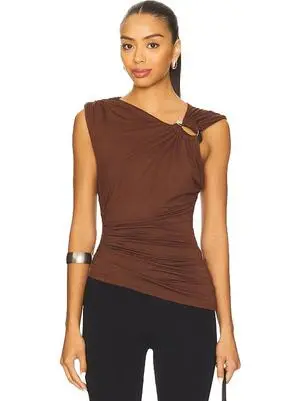 House Of Harlow 1960 X Brandy Top - Chocolate Brown