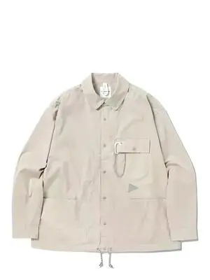 AND WANDER Dry Rip Shirt Jacket - Neutrals