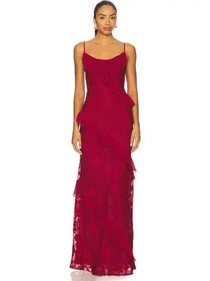 House Of Harlow 1960 X Kelly Gown - Burgundy