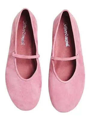 Jeffrey Campbell Dancera Suede Ballet Flats - Dusty Lavender Suede