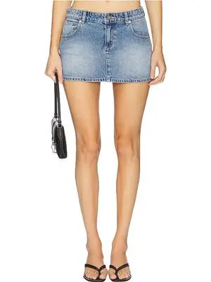 Abrand Denim 99 Denim Mini Skirt - Blue
