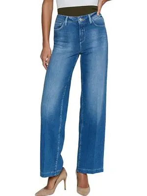 L'Agence Scottie High-rise Wide-leg Jeans - Sullivan