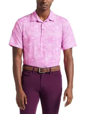 Robert Graham Norlen Knit Polo Shirt - Pink