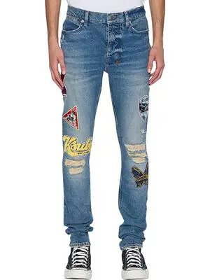 Ksubi Van Winkle Rodeo Patched Jeans - Denim