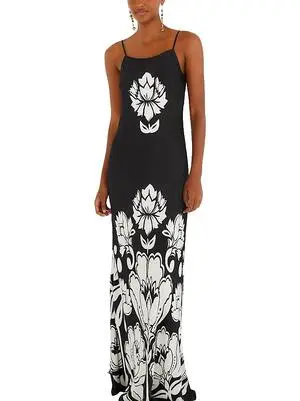 Farm Rio Arabesque Maxi Slip Dress - Floral Ara