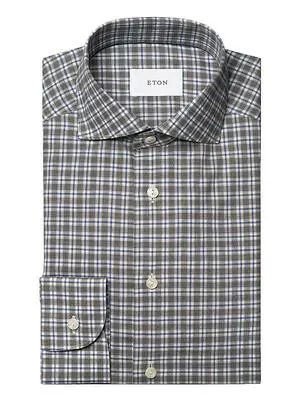 Eton Slim Fit Dress Shirt - Dark Grey