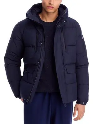 SAVE THE DUCK Alter Hooded Puffer Jacket Blue Black
