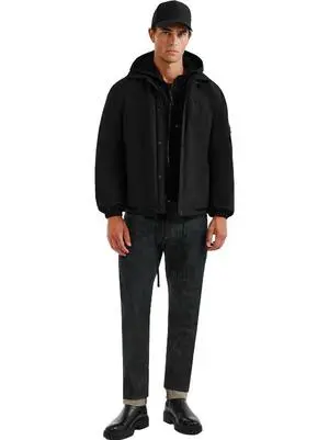 Rudsak Weather-resistant Jacket With Removable Hood - Black
