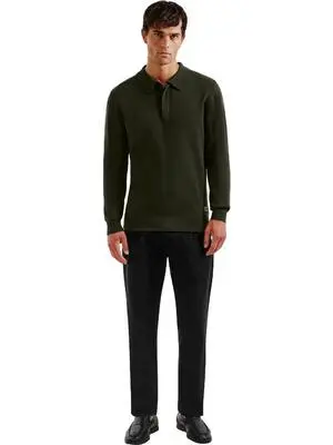 Rudsak Knit Polo Sweater - Green