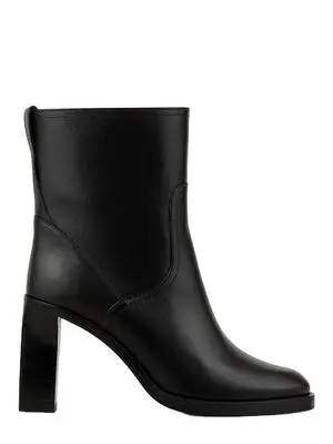 Ba&sh Clarosa Leather Ankle Boots - Black