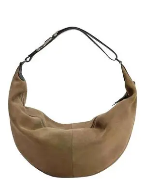 LEMAIRE Suede Leather Shoulder Bag - Neutrals