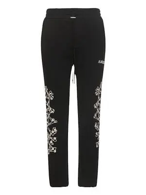 Amiri Checkered Bones Sweatpants - Black