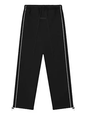 Fear Of God Essentials Relaxed Fleece Piping Sweatpant Jet Black/cloud White