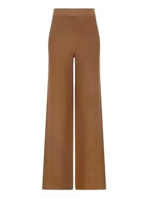 Max Mara Elastic-waistband Knit Trousers - Brown