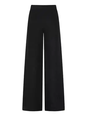 Max Mara Elastic-waist Palazzo Pants - Black