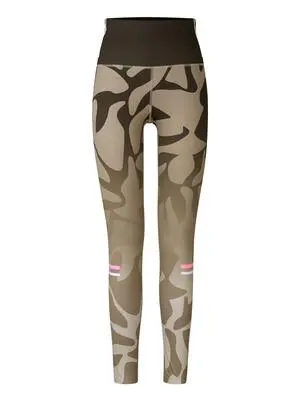 Bogner Tamira Camouflage Tights Khaki/brown