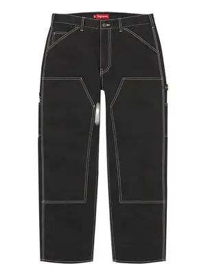 Supreme Double Knee Canvas Painter Pant - Black